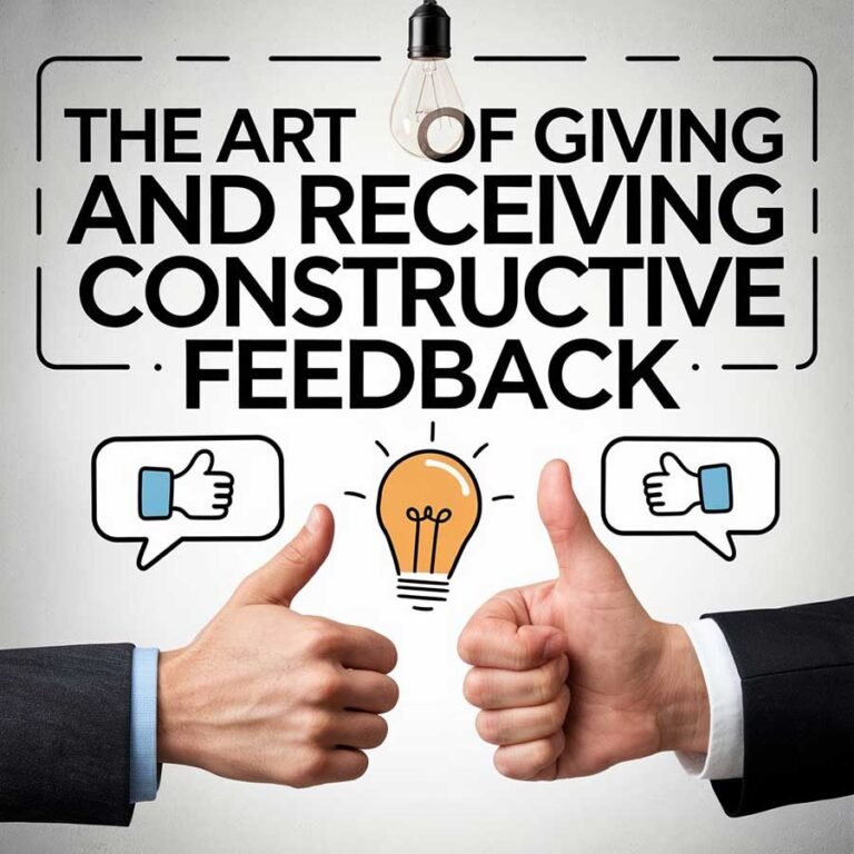 The Art of Giving and Receiving Constructive Feedback