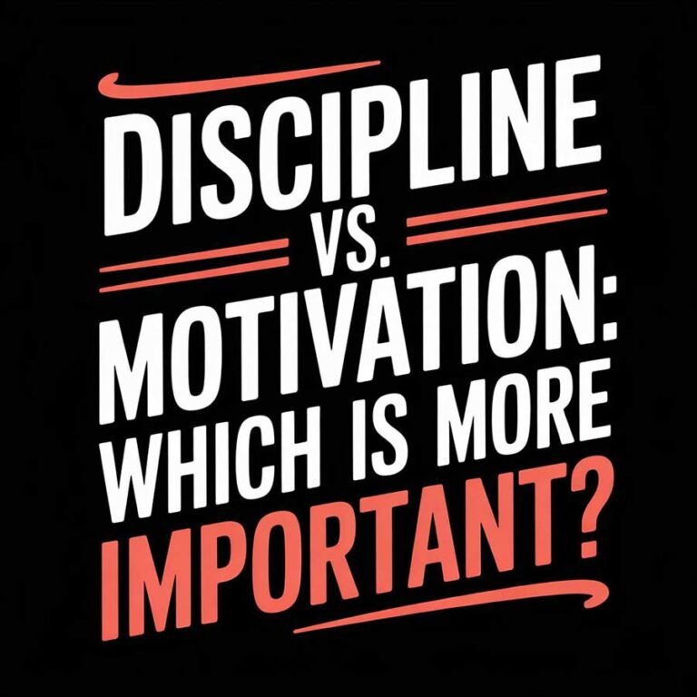 Discipline vs. Motivation Which is More Important